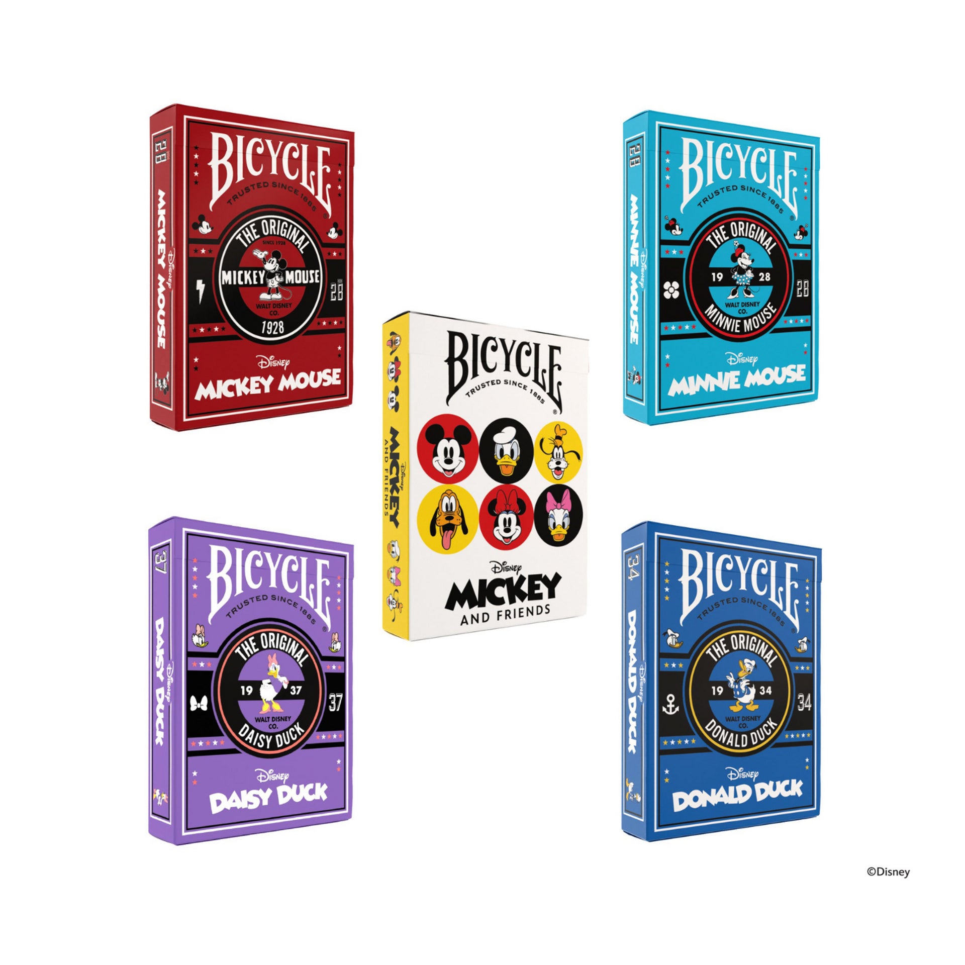 Bicycle Disney Classic Characters Collection – 5 Deck Bundle ...