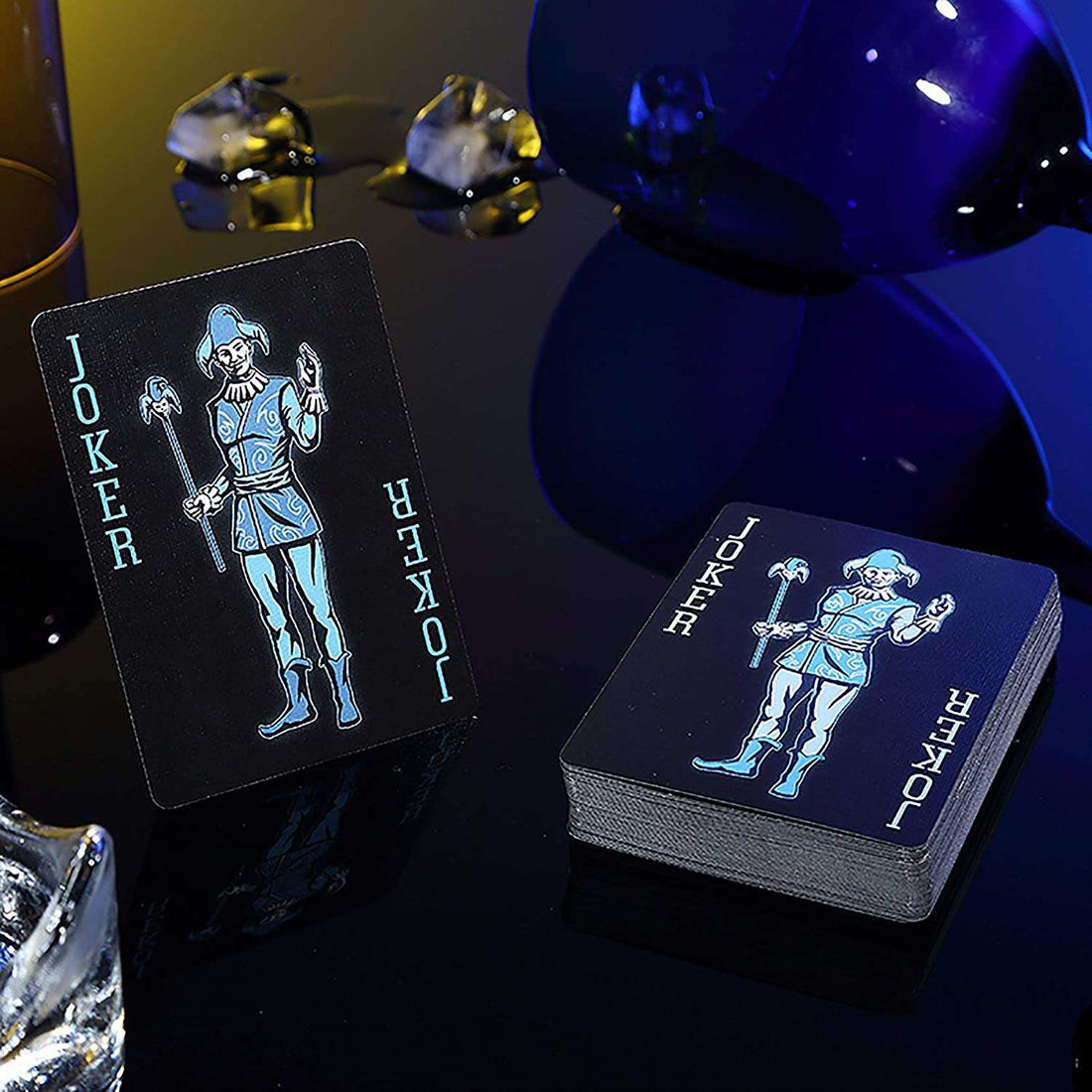 Bicycle Ice Playing Cards – Cyan & Black | ClassicDecks